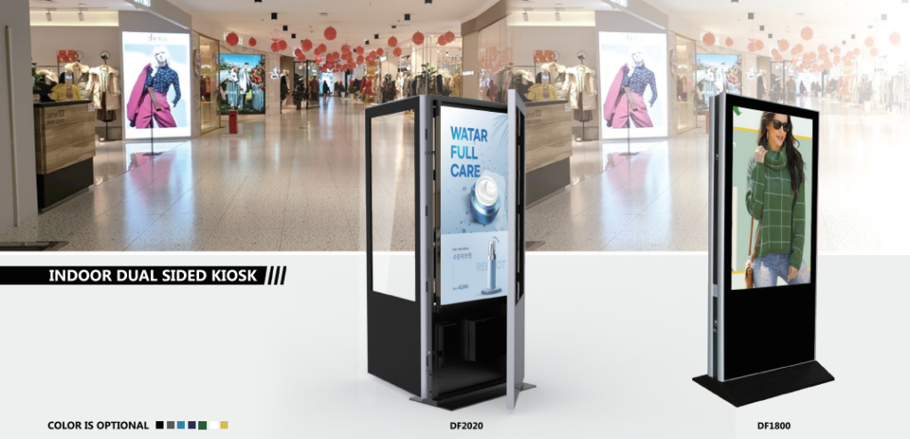 Indoor Dual Sided Kiosk - Clear Touch Media | LCD Display Advertising ...