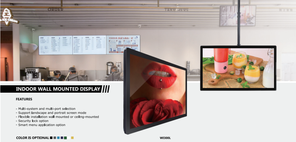 Indoor Wall Mounted Display - Clear Touch Media | LCD Display ...