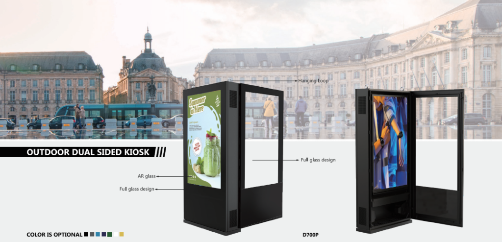 Outdoor Dual Sided Kiosk - Clear Touch Media | LCD Display Advertising ...
